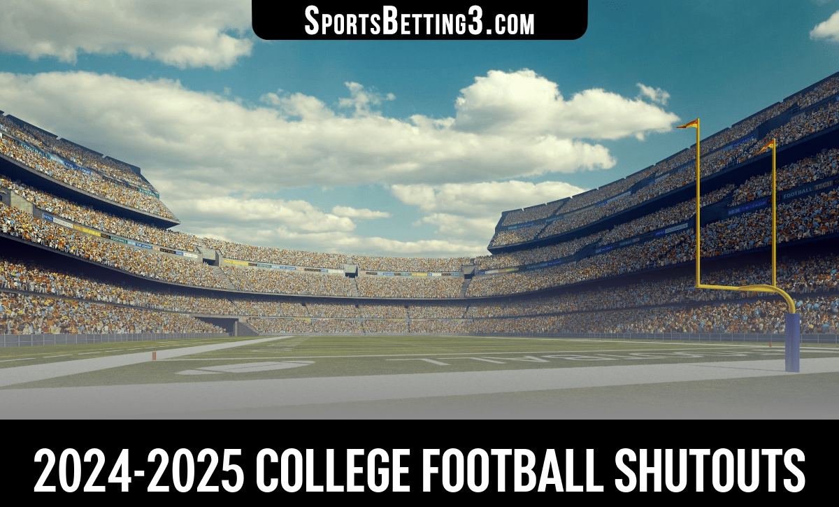 2024-2025 College Football Shutouts - SportsBetting3.com